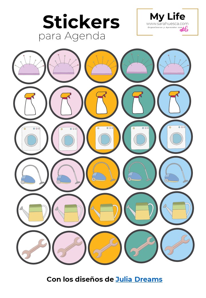 STICKERS PARA AGENDA DESCARGA GRATIS
