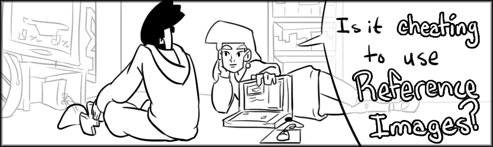 LessThanPi Art: Is it cheating to use reference images?