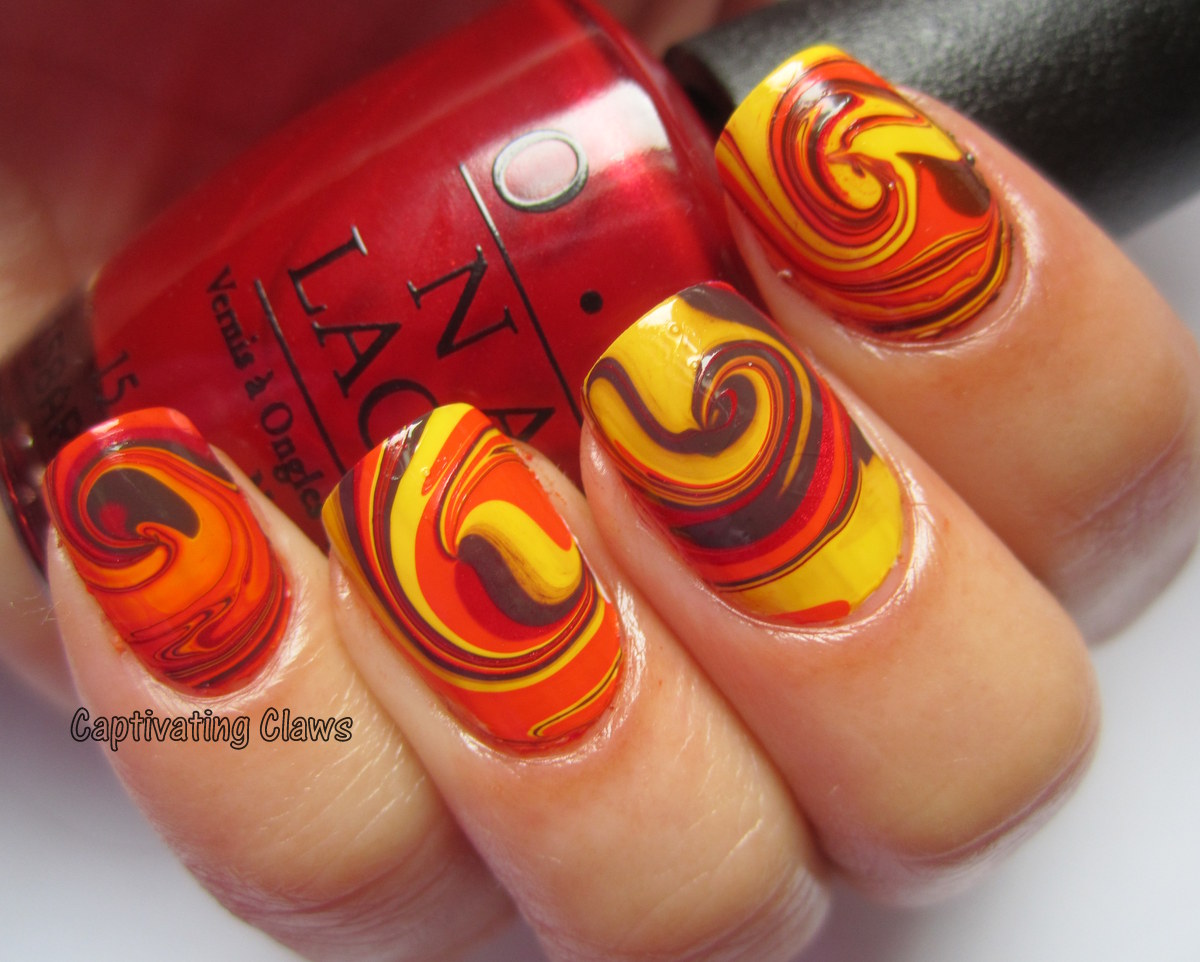 Captivating Claws: Weekly Water Marble 9/27/12
