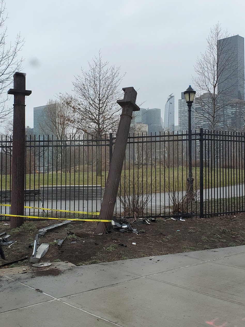 Roosevelt Islander Online: Speeding Car Loses Control, Jumps Sidewalk ...