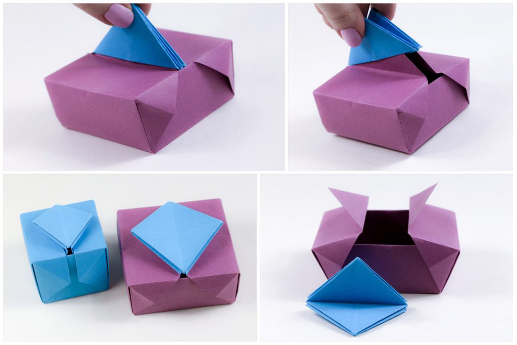 Gatefold / Lock Box Origami | Paperized Crafts