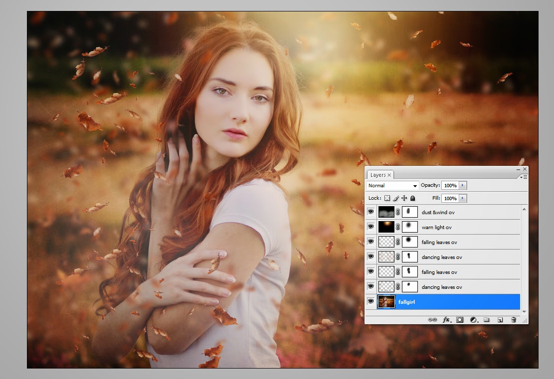 Falling Leaves Overlays Free Tutorial - Kimla Designs Photography
