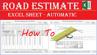Road Estimate Software / Excel Sheet - How To Download (English)