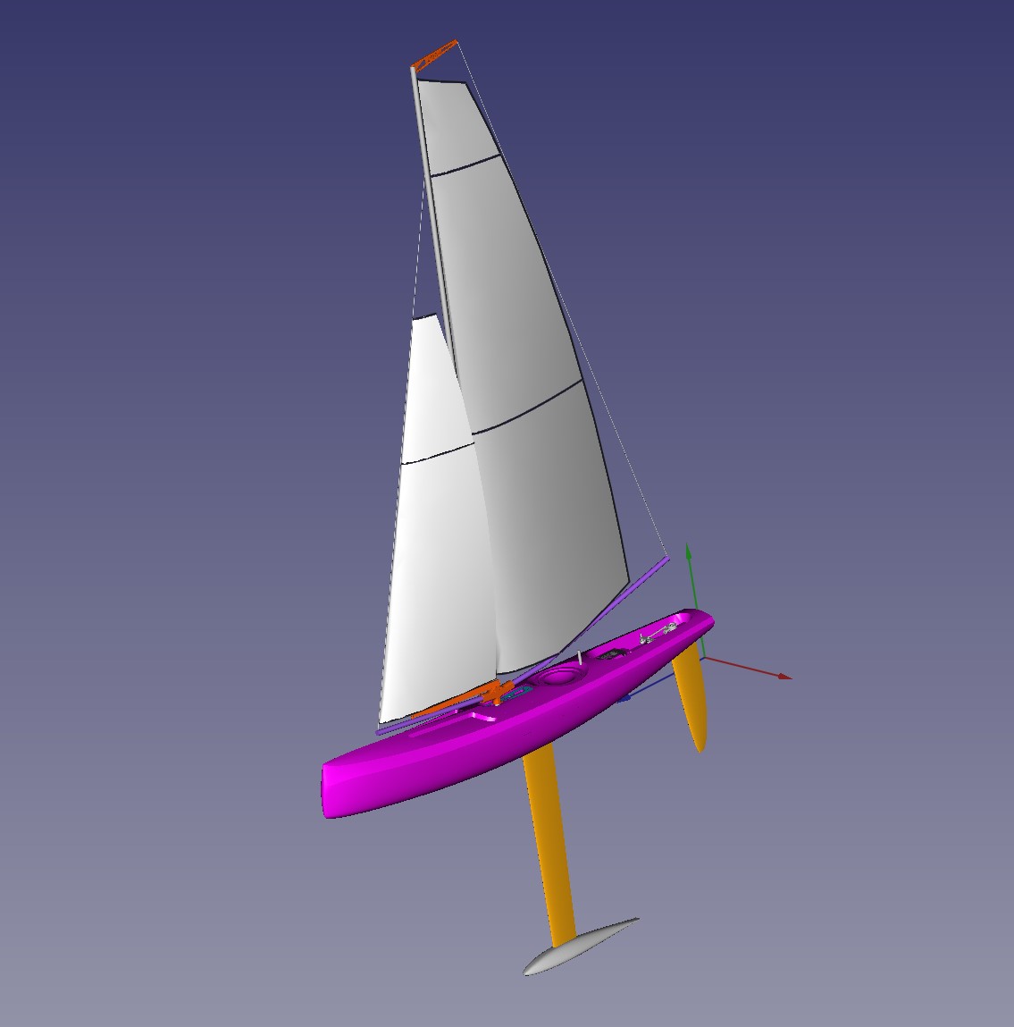 P-Sails: RG65-Stingray - Vom Linienriss zur "Artist's Impression"