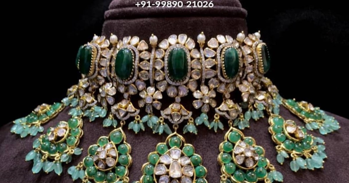 Pota Emerald and Drops Choker - Jewellery Designs