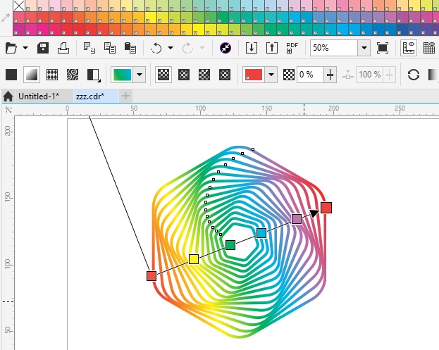 Membuat Geometric Line Art - Corel Draw - kamargrafis