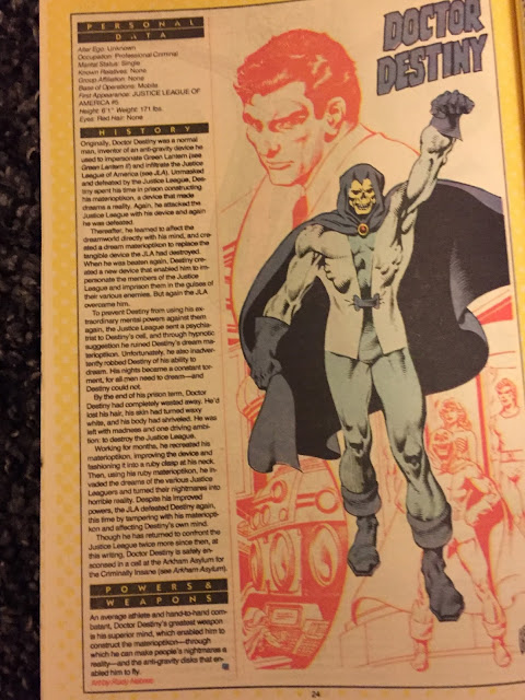 The Blog of Retrofuture: Dr. Destiny's Who's Who entry (1985, pre-Sandman)
