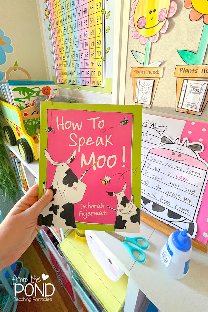 Cow and Farm Writing Crafts | From the Pond