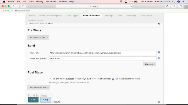 Solution Framework Devops Continuous Integration Selenium And Cucumber Using Maven In Jenkins
