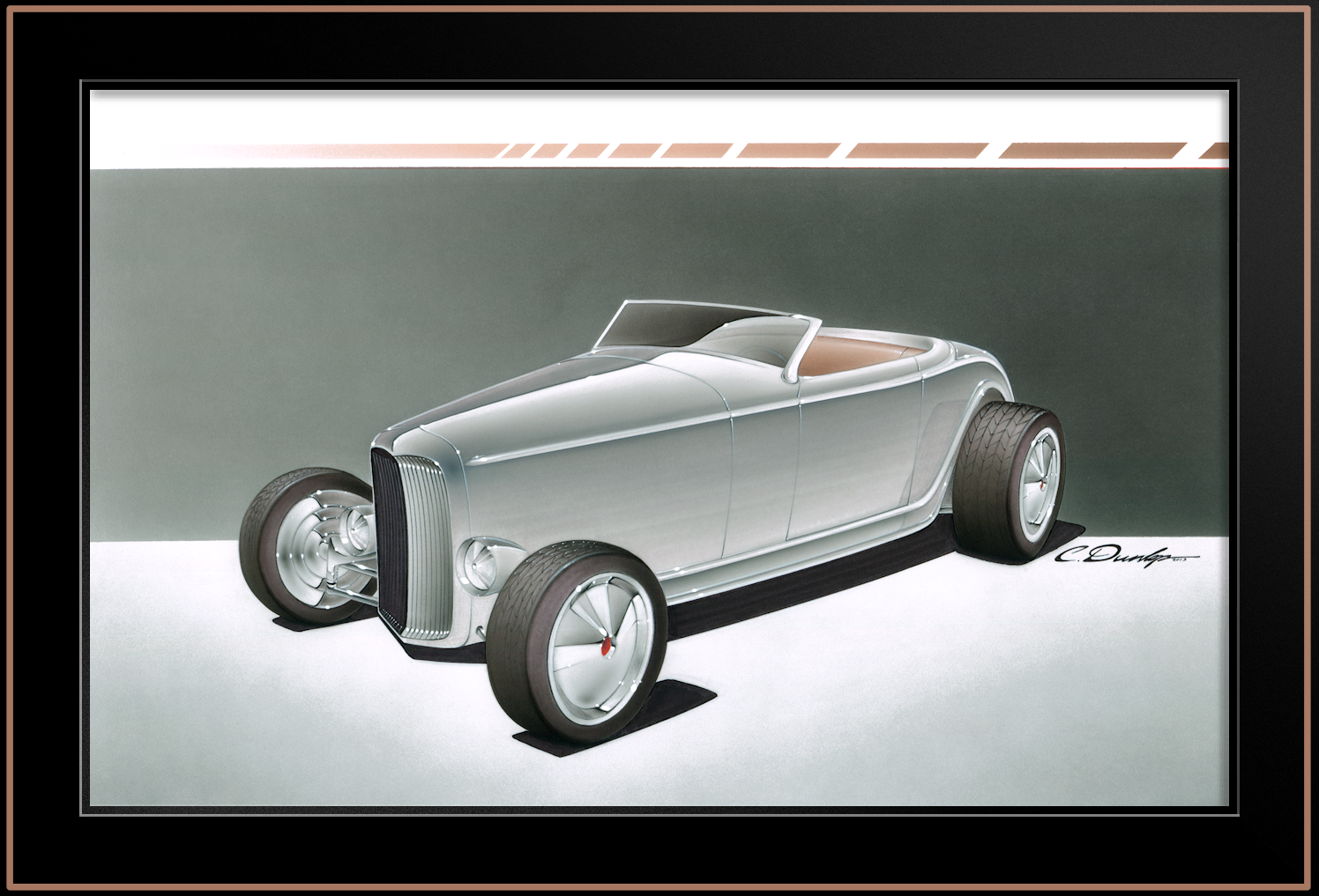 Pinstripe Chris: Custom 32 Ford Roadster Rendering