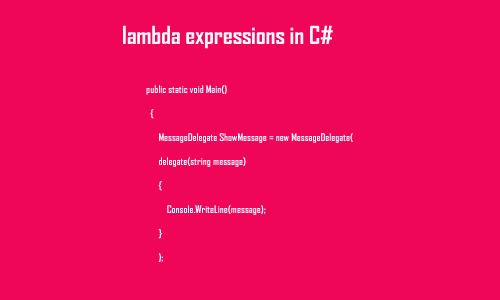 What is lambda expressions in C#? - Free Source code Download ...