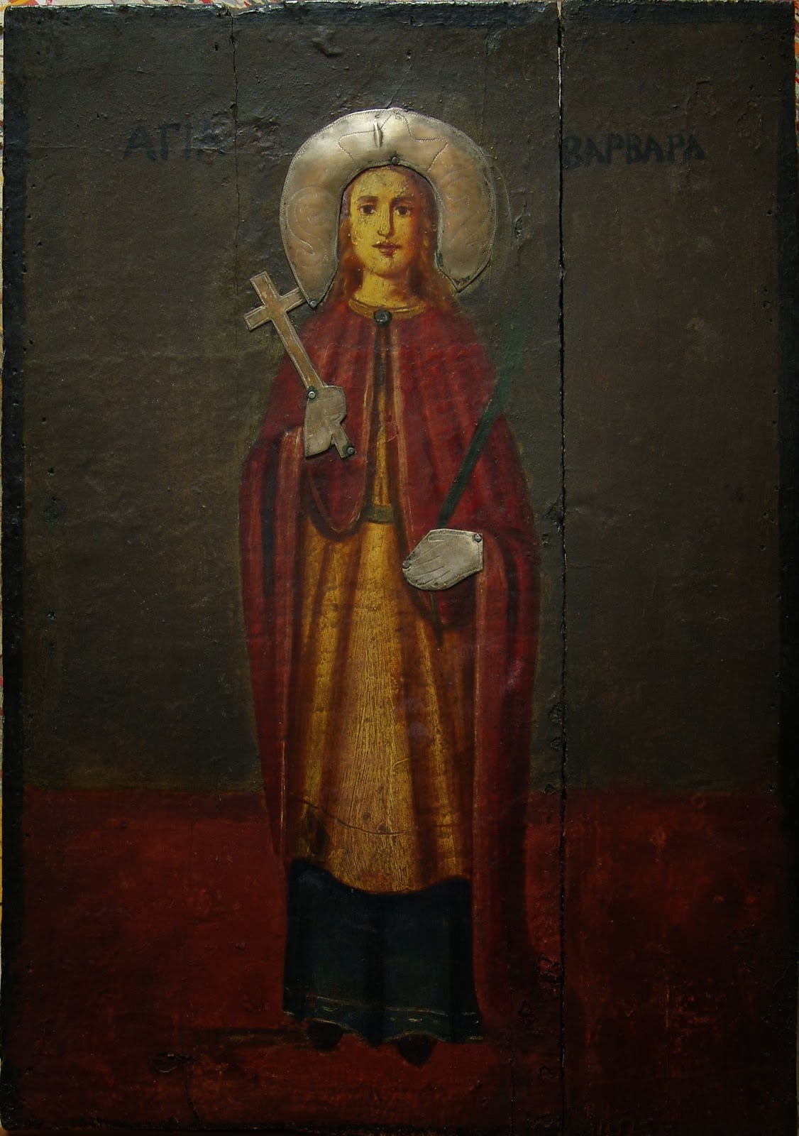 Ι.Ν. ΑΓΙΟΥ ΓΕΩΡΓΙΟΥ ΘΗΒΩΝ: Η θαυματουργή εικόνα της Αγίας Βαρβάρας στον ...