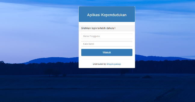 Source Code PHP Aplikasi Kependudukan Desa Berbasis Web