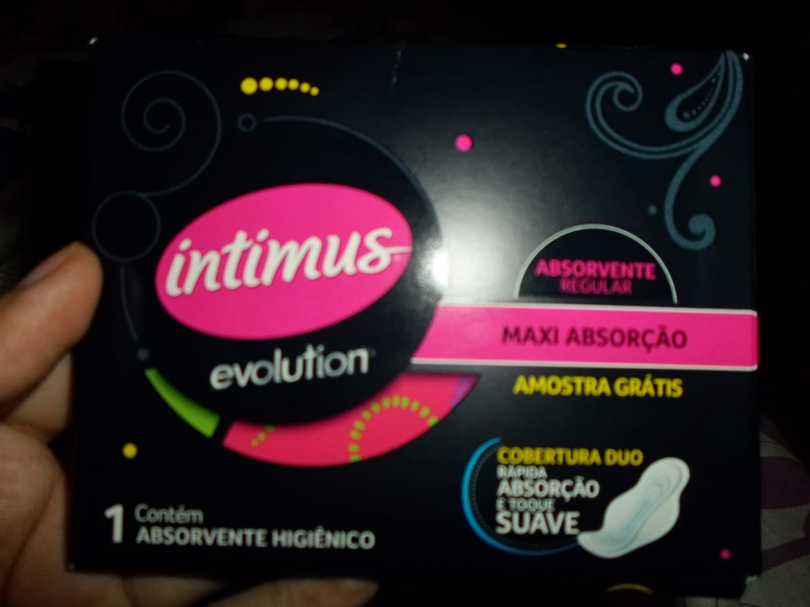 Pam Lepletier: [Testei] Absorvente Intimus