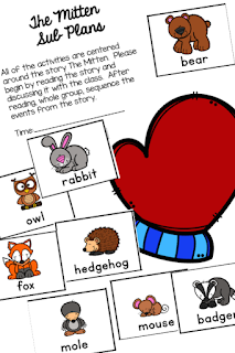 Ms. Moran's Kindergarten: The Mitten Activities for Kindergarten ...