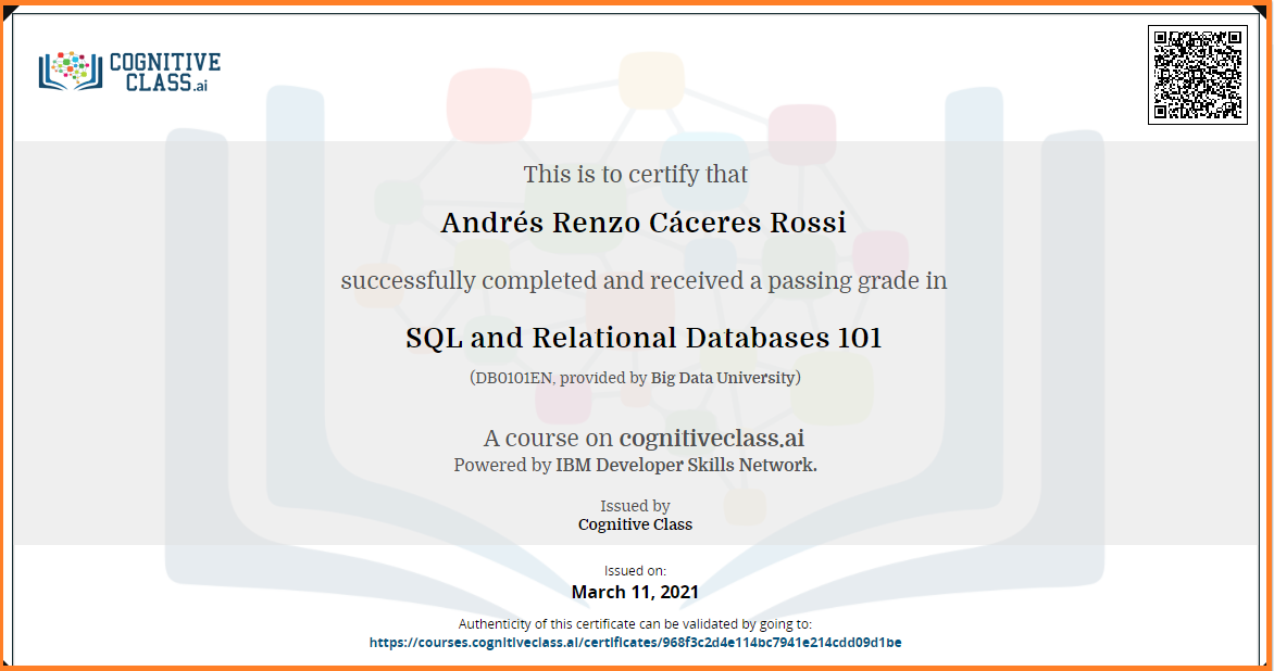 Hablamos R: Certificación SQL & Bases de datos relacionales - IBM ...