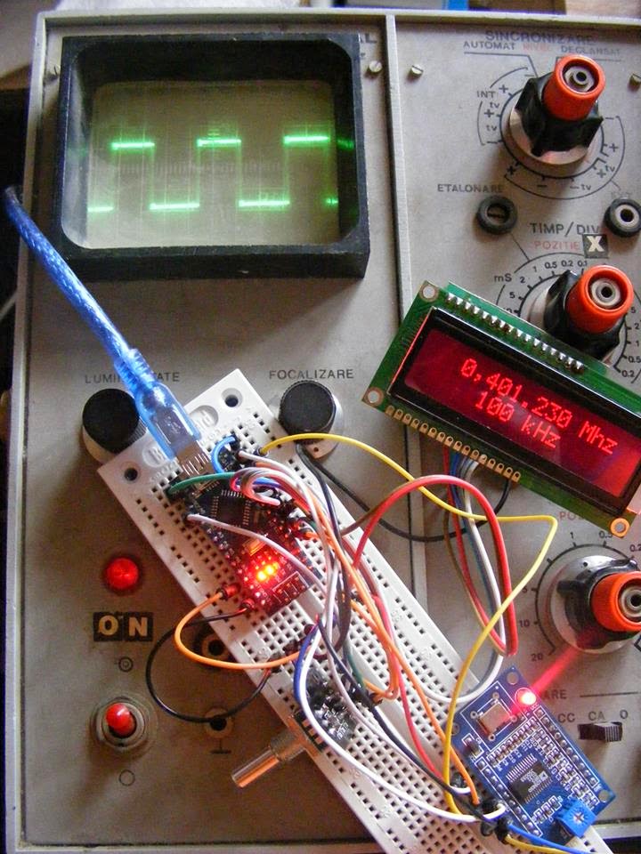 Arduino tehNiq: Signal generator with AD9850 and Arduino