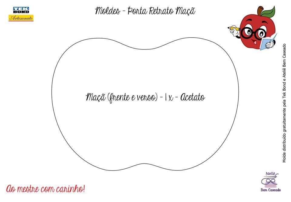 Felt apple with mold for printing - Ideas creativas