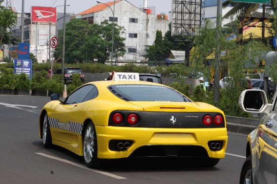 Sport Cars Taxi in Jakarta