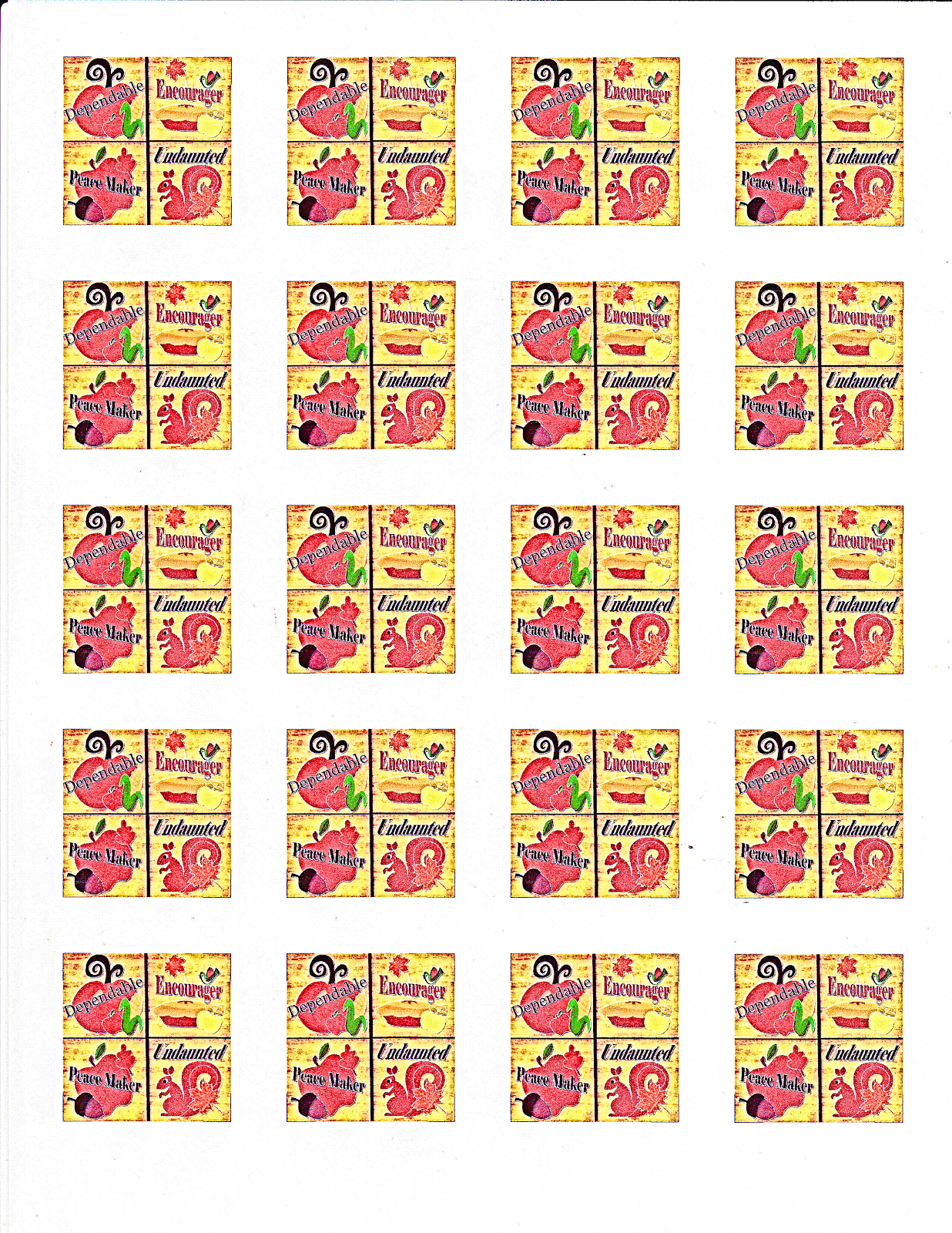 Children's Gems In My Treasure Box: Beautiful Musical Fall Attendance ...