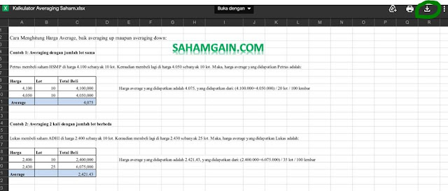 Download Ebook Saham & Kalkulator Saham Excel