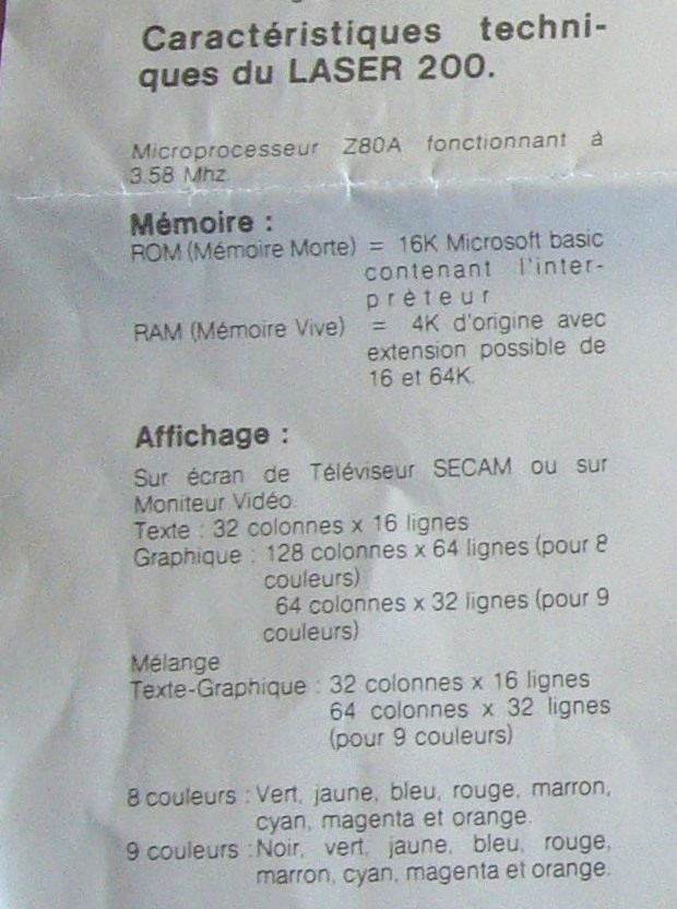 Retro Ordenadores Orty: Ordenador Vtech Laser 310 (1984)