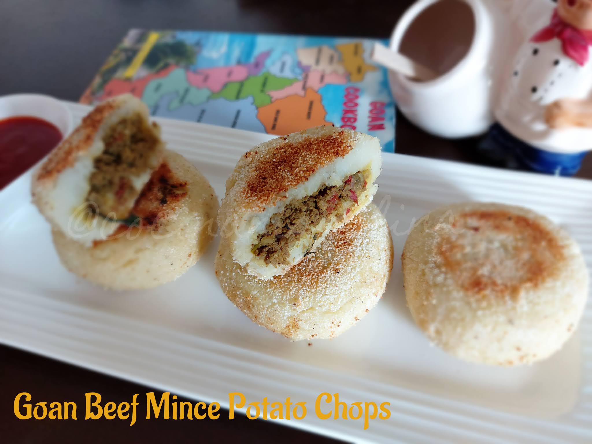 Cocinanispolina: {Recipe}Goan Beef Mince Potato Chops