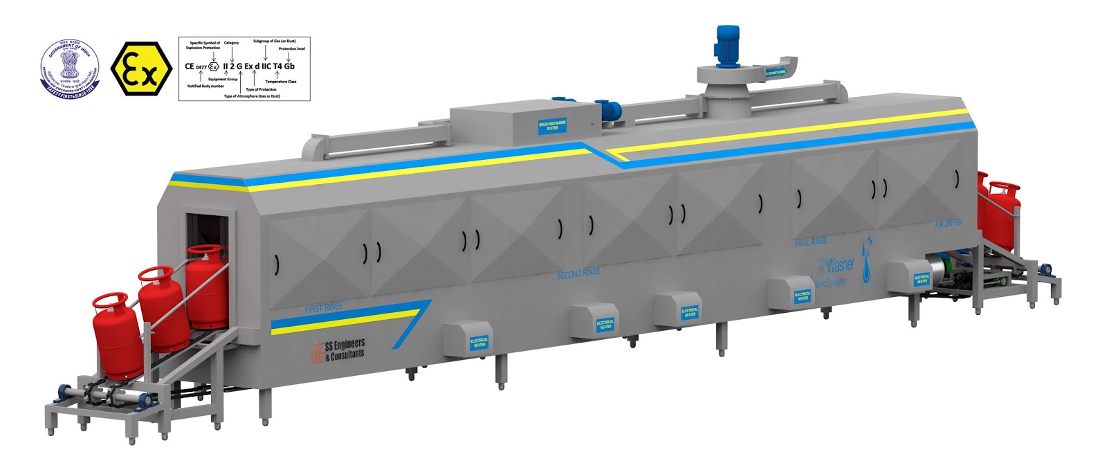 Cylinder Washing Machine