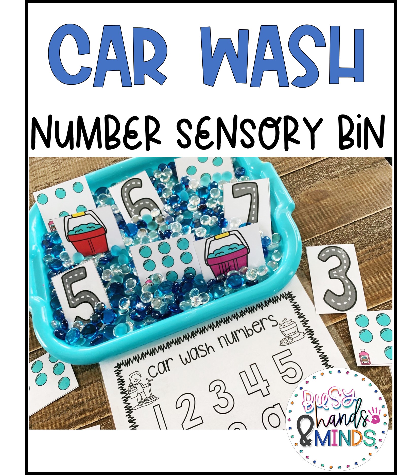 Number Sensory Bins | Busy Hands and Minds