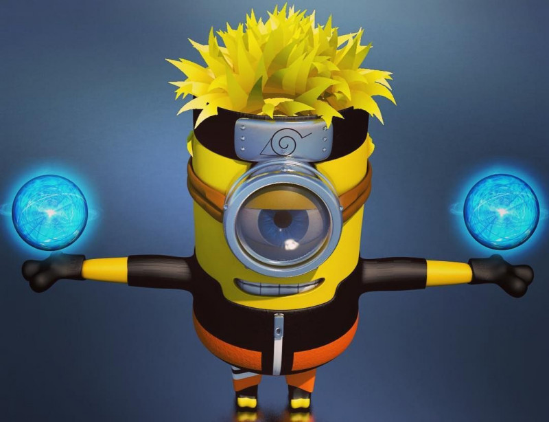 Minions khờ khạo "cosplay" các nhẫn giả trong Naruto cực ngầu
