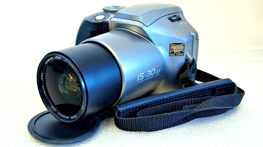 Olympus IS-30 DLX 35mm Film Bridge Camera #264 - Vintage Camera Marketplace