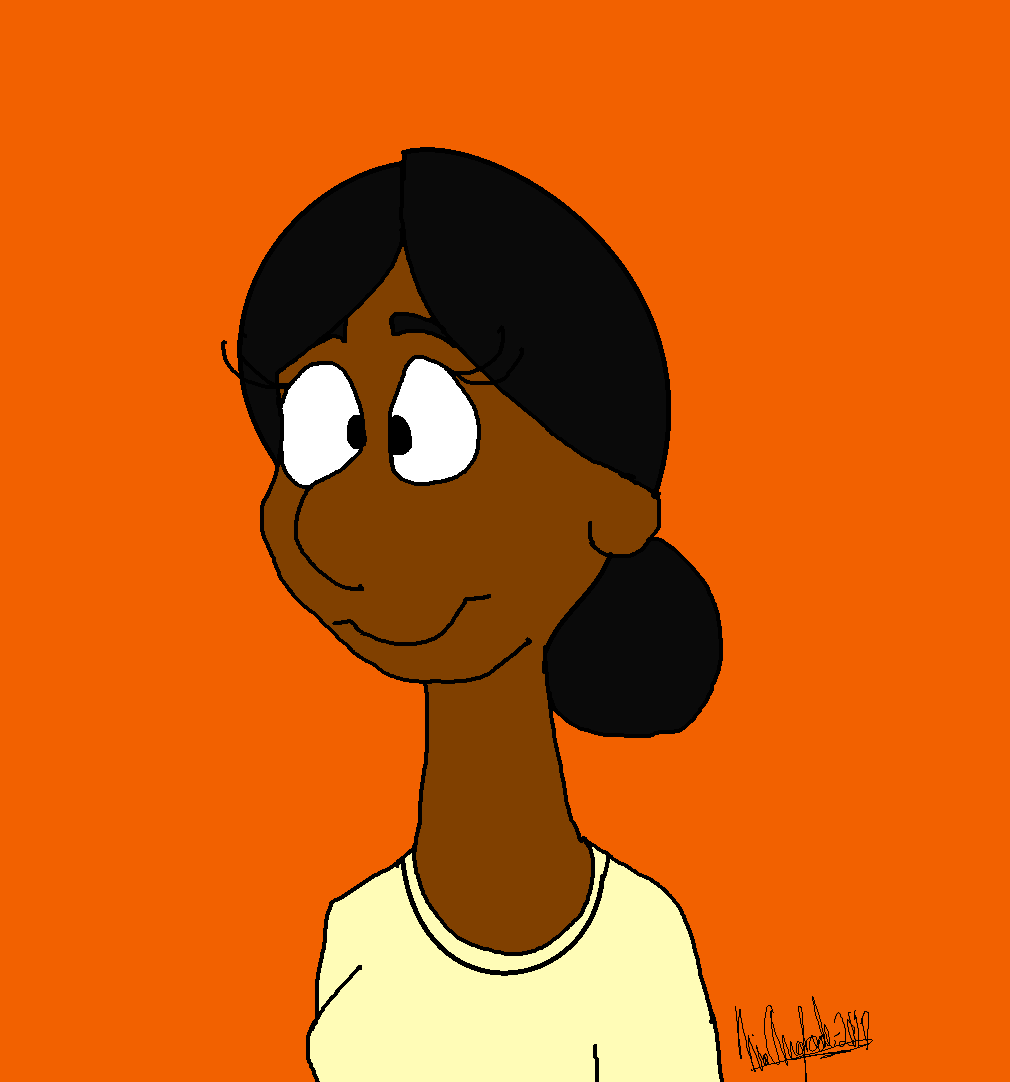 Nia Anglade's Art Blog: Me as a cartoon