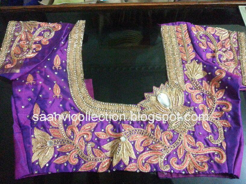 world of ethnic fashion !!!: Zardosi work blouses