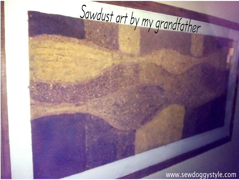 Sew DoggyStyle: Sawdust Art Project