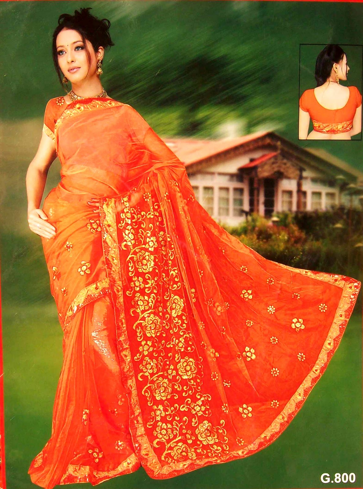 Orange Sari
