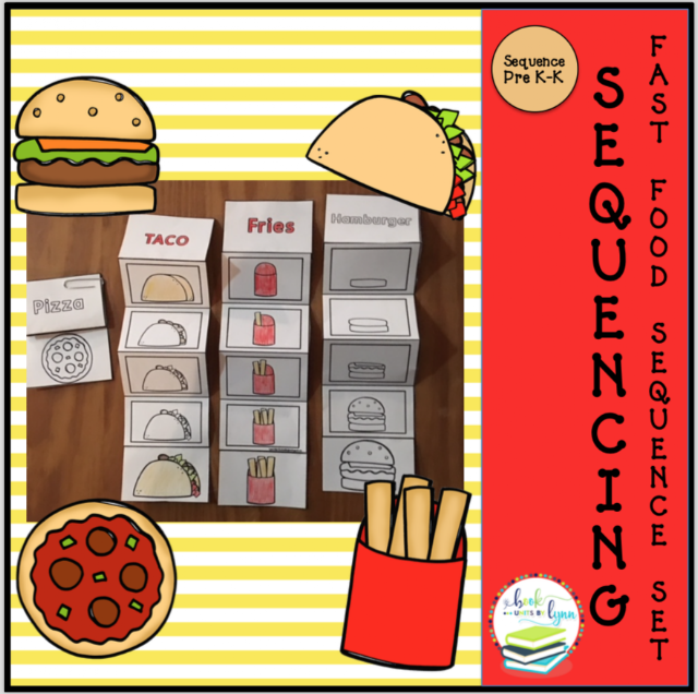 FAST FOOD SEQUENCE SET ~ Book Units by Lynn