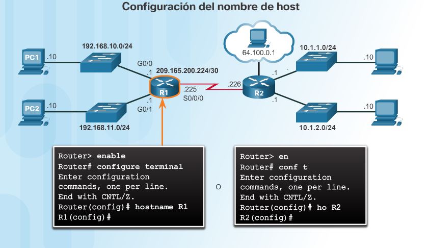 Configuración de los parámetros iniciales - CCNA V6.0