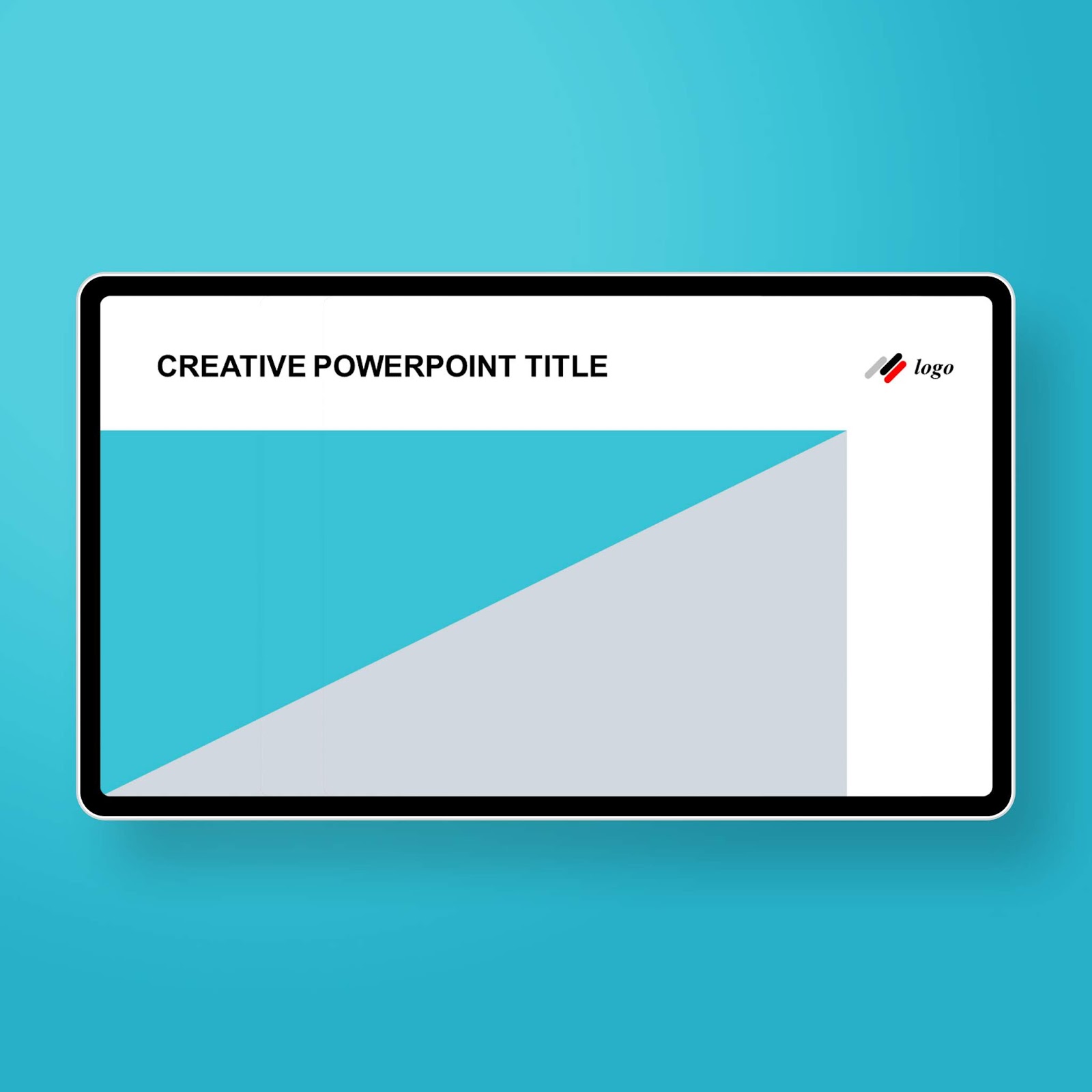 Simple Diagonal Quadrangle PowerPoint Templates - PowerPoint Free