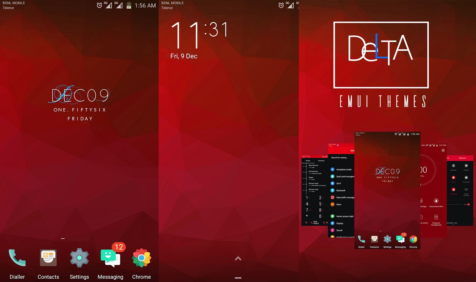 Delta Theme [Red + Black]
