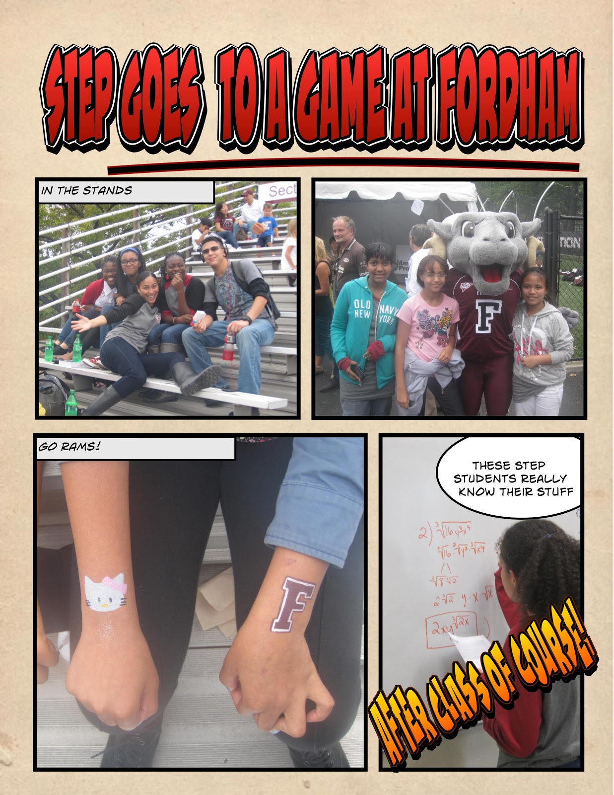 Fordham University STEP: STEP goes to a Fordham Football Game!