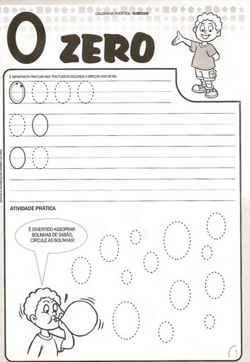 Profª Marcela - atividades: Número Zero