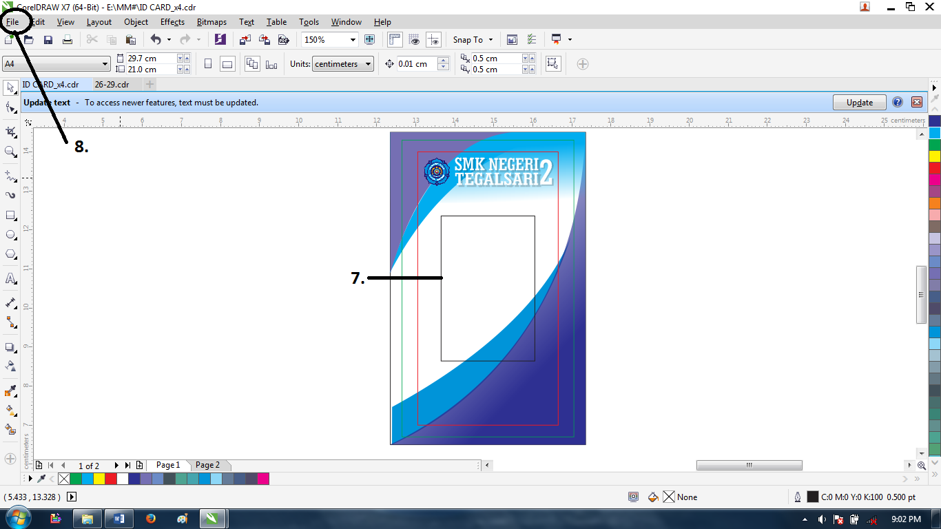 One For All: Tutorial Membuat ID Card Corel Draw X7