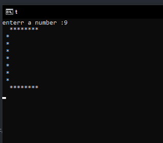 how to write code to print C pattern using only two loops in C program ...