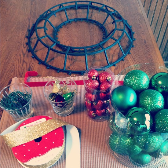 Cheeky Chic Diy Ornament Wreath