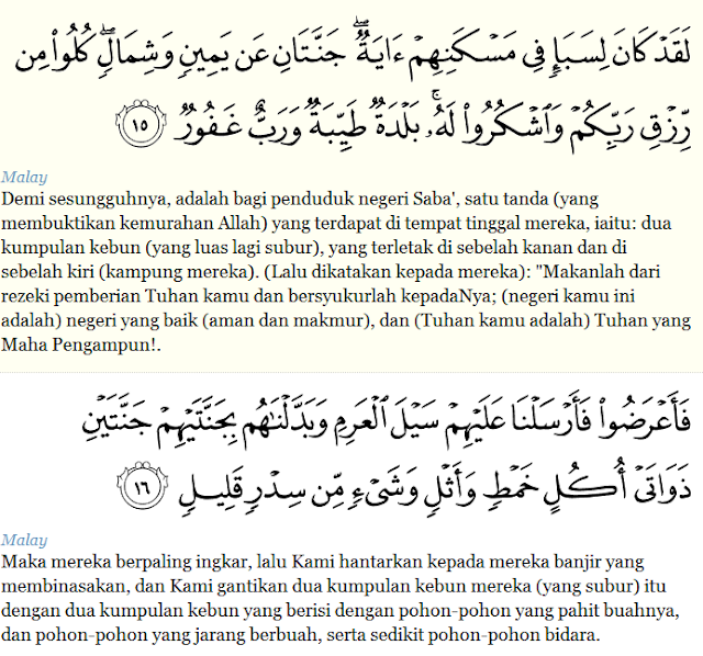 Pokok Sidir : Menurut Al- Quran