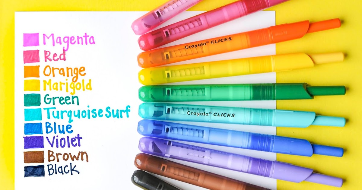 Crayola Clicks Retractable Markers 10 Count | Jenny's Crayon Collection