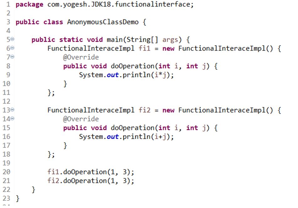 Just Java Things: JDK 18 - Understanding Functional Interface