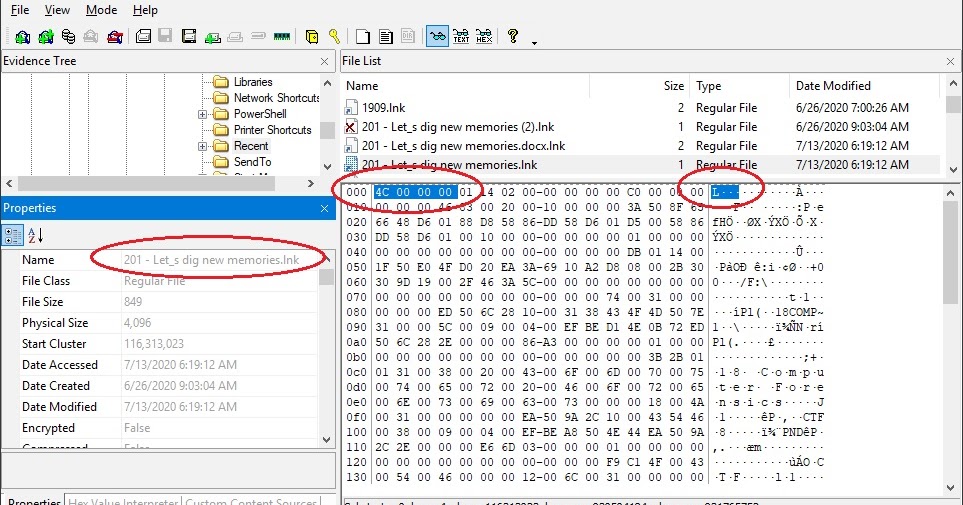 Digital Forensics Examiner: DIGITAL FORENSICS:WINDOWS FORENSIC .LNK FILES-PART 2