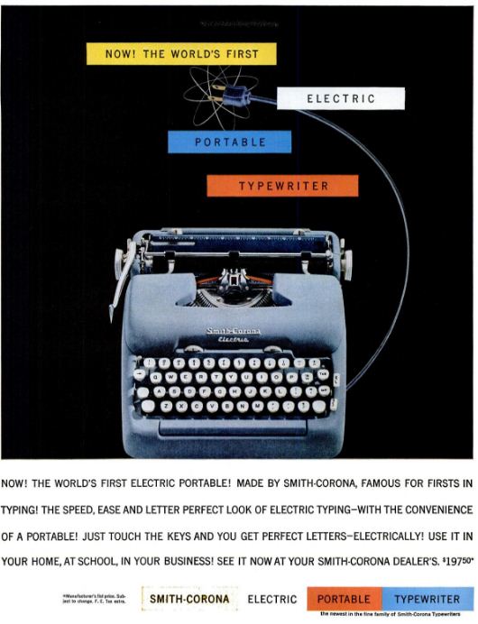 oz.Typewriter: Flash Typewriters, Flash Cars: 1928-1968