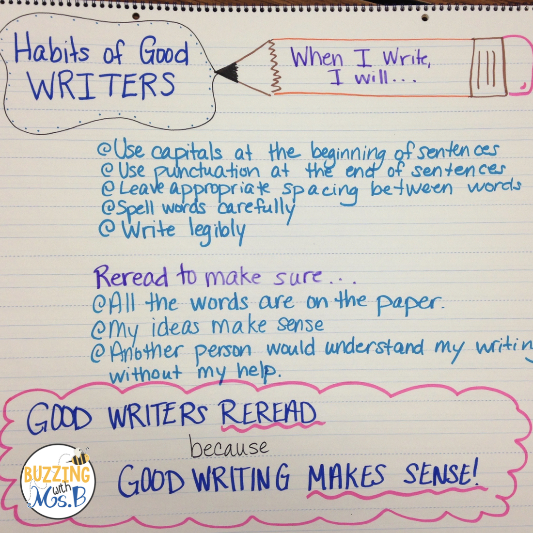 Five Tips for Helping Your Students Grow as Writers - Buzzing with Ms. B